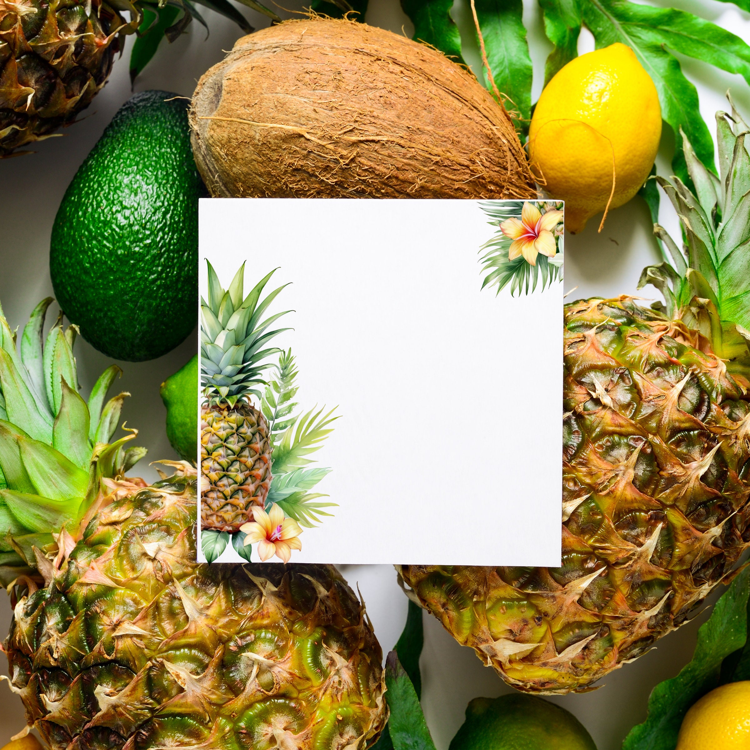 Colorful Pineapple Clipart, Tropical Clip Art, Fruit PNG, Summer Vibes ...