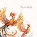 Mythical Phoenix Clipart, Instant Download PNG, Fantasy Bird Craft ...