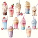 Watercolor Milkshake Clipart Set, Summer Dessert PNG, Instant Download ...