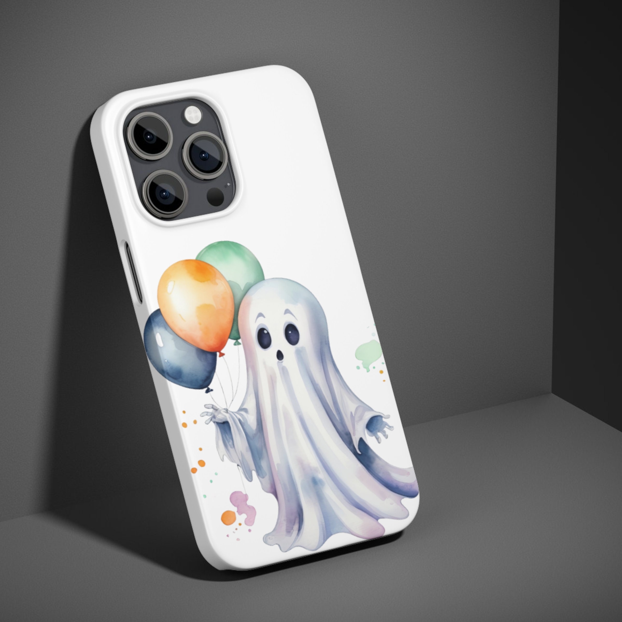 Halloween Birthday Clipart Set, Ghost Balloon PNG, Party Decor Graphics ...