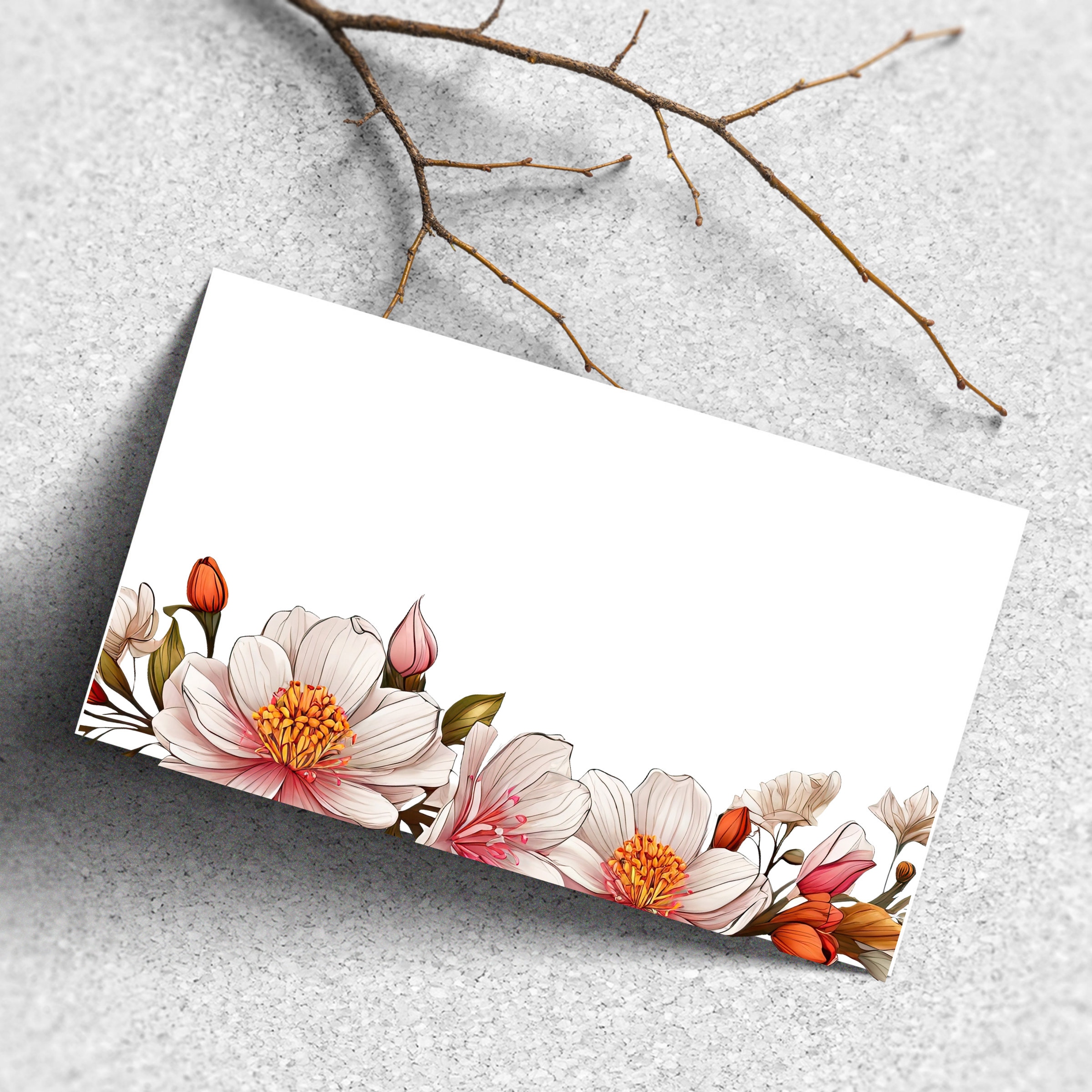 Colorful Flower Border Clipart, Vibrant Boho Watercolor Flowers ...