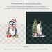Christmas Penguins Clipart Instant Download, Xmas Paper Crafting ...