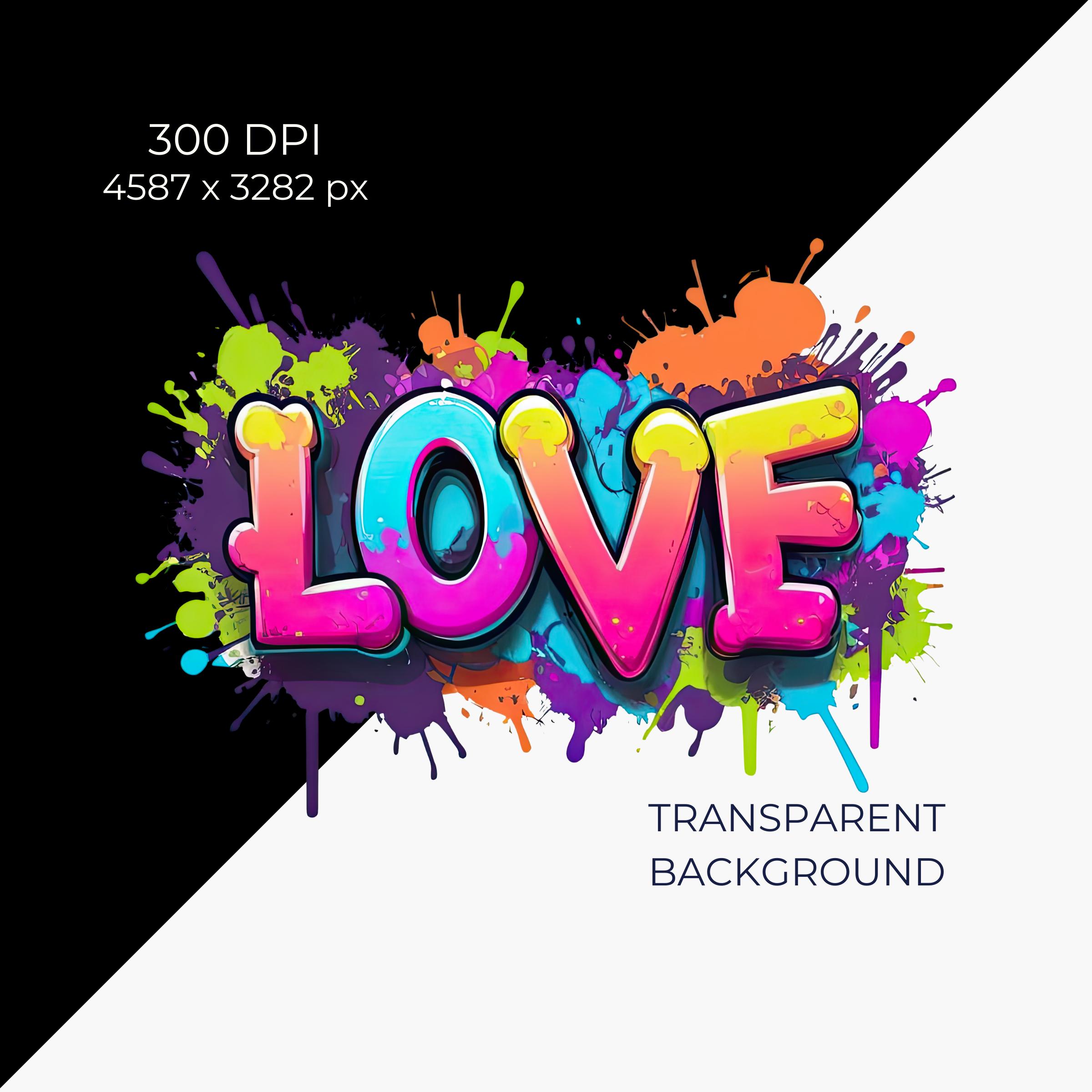 Graffiti Love Neon Sign Clipart: Valentine's PNG (digital Download) - Etsy