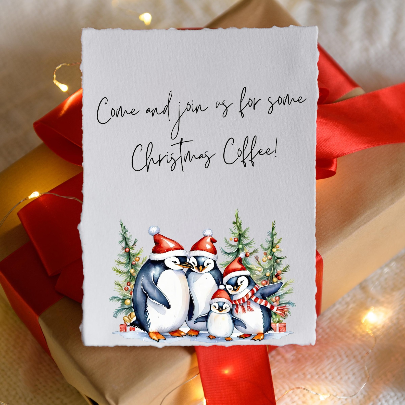 Christmas Penguins Clipart Instant Download, Xmas Paper Crafting ...