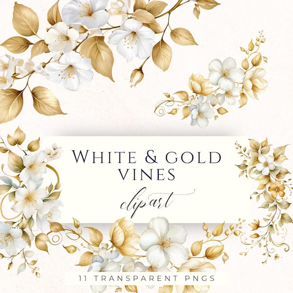 Flower Vines Clipart - Etsy UK