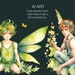 Male Fairy Spring Clipart, Fantasy Art, Faerie Males PNG, Instant ...