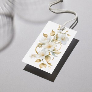 White Gold Flower Vine Clipart, Instant Download, Wedding Clip Art ...
