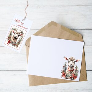 Christmas Sheep Clipart Instant Download, Xmas Decoration Graphic ...