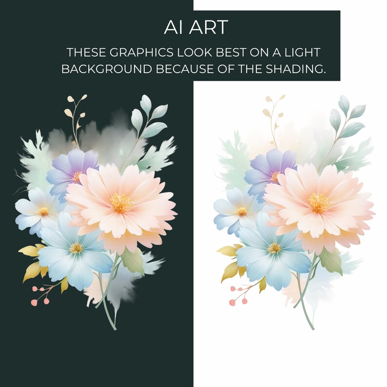 Pastel Flowers PNG Clipart, Soft Pastel Colors, Scrapbooking Floral ...