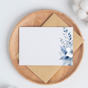 Pale Blue Flower Clipart Watercolor Floral PNG, Junk Journal Images ...