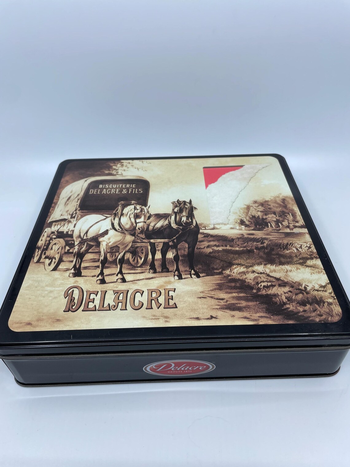 Vintage Delacre Biscuit Tin Box 2012 Collectible 23x21x5 Cm - Etsy