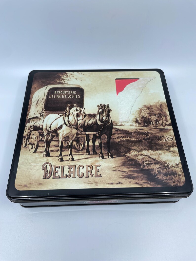 Vintage Delacre Biscuit Tin Box 2012 Collectible 23x21x5 Cm - Etsy