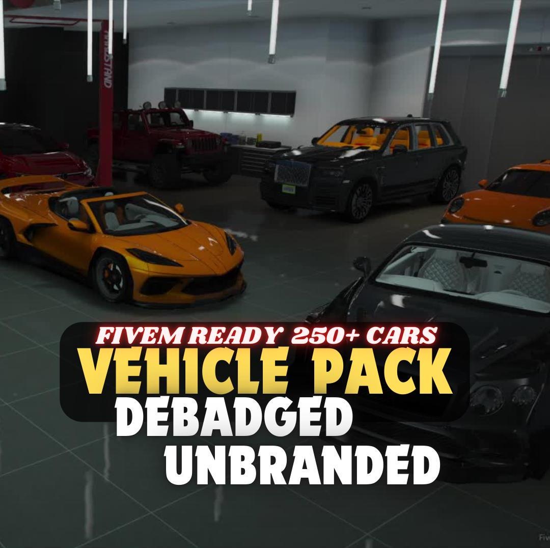 Fivem Car Pack: 250 Debadged Unbranded Vehicles - Etsy