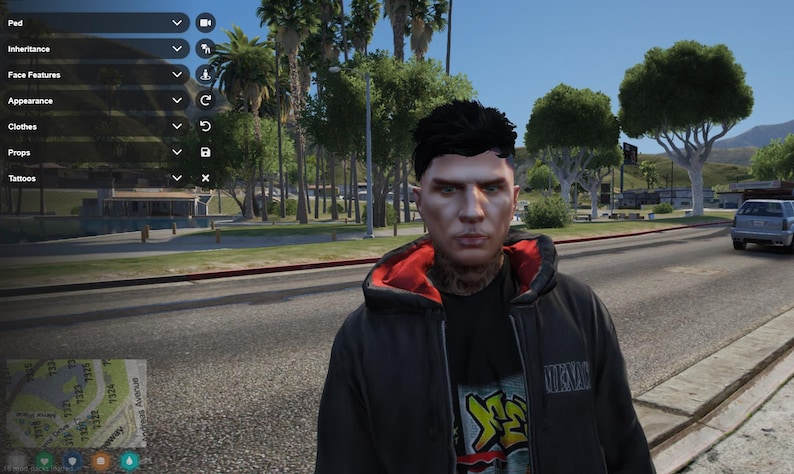 Fivem MP Male Face Replacement Default With Tattoos - Etsy