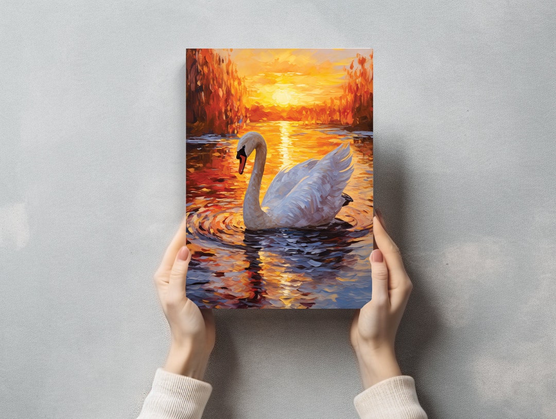 Personalized Swan Journal, Custom Journal, Gift for Bird Lover, Gift ...