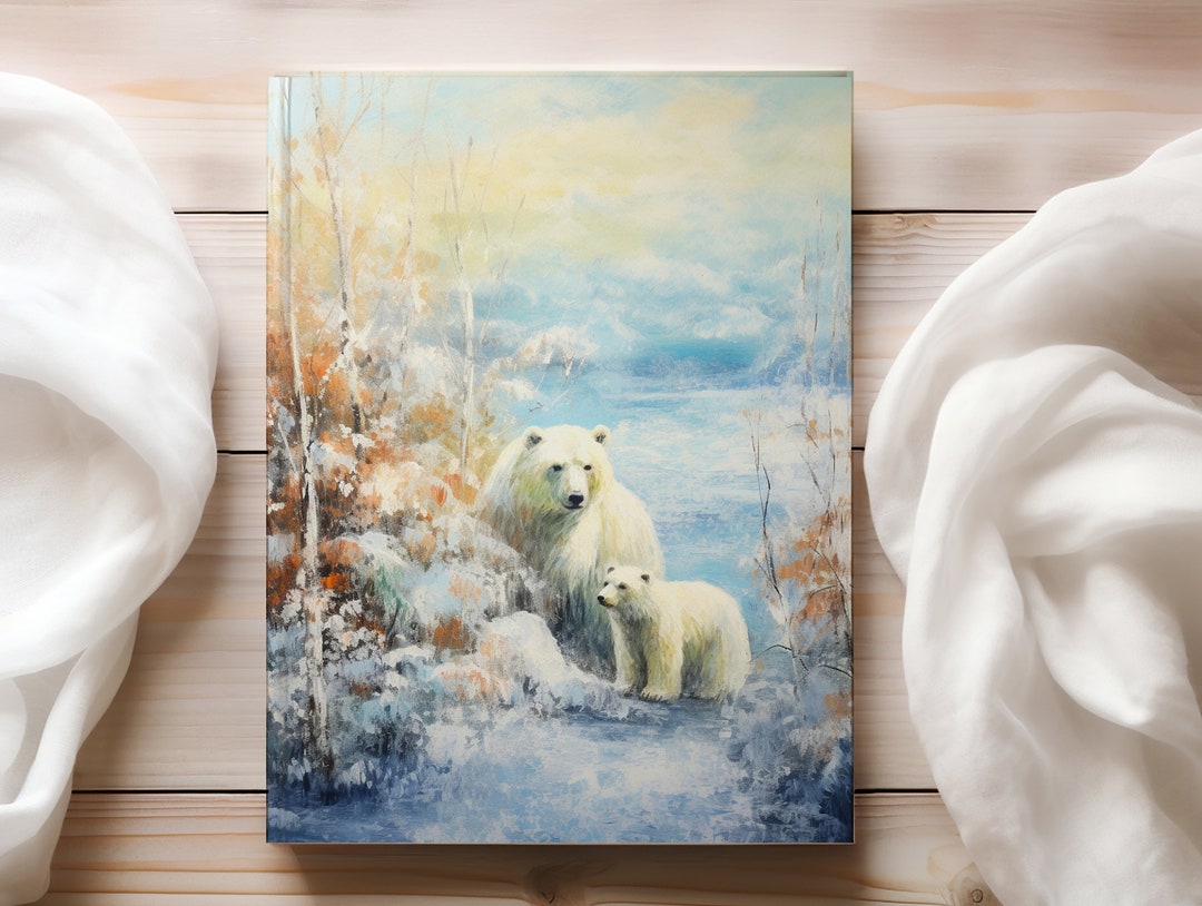 Personalized Polar Bear Journal, Custom Journal, Polar Bear Gifts ...