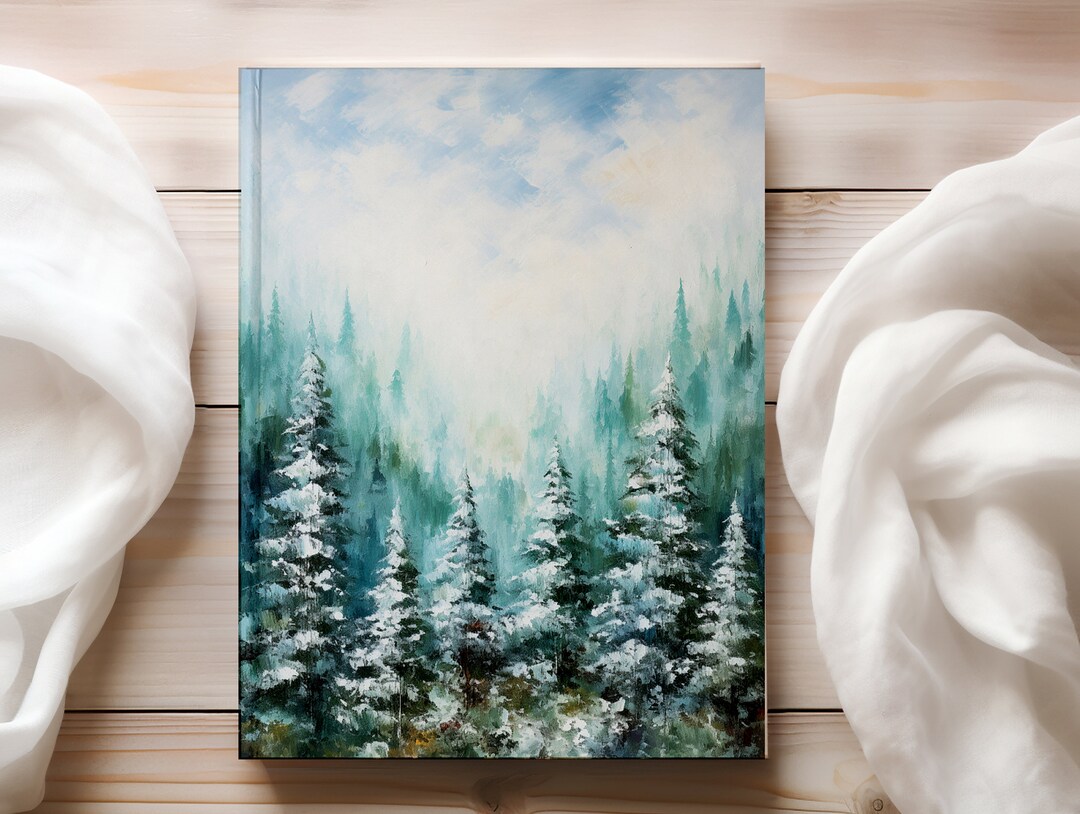 Personalized Evergreen Journal, Custom Hardcover Journal, Christmas ...
