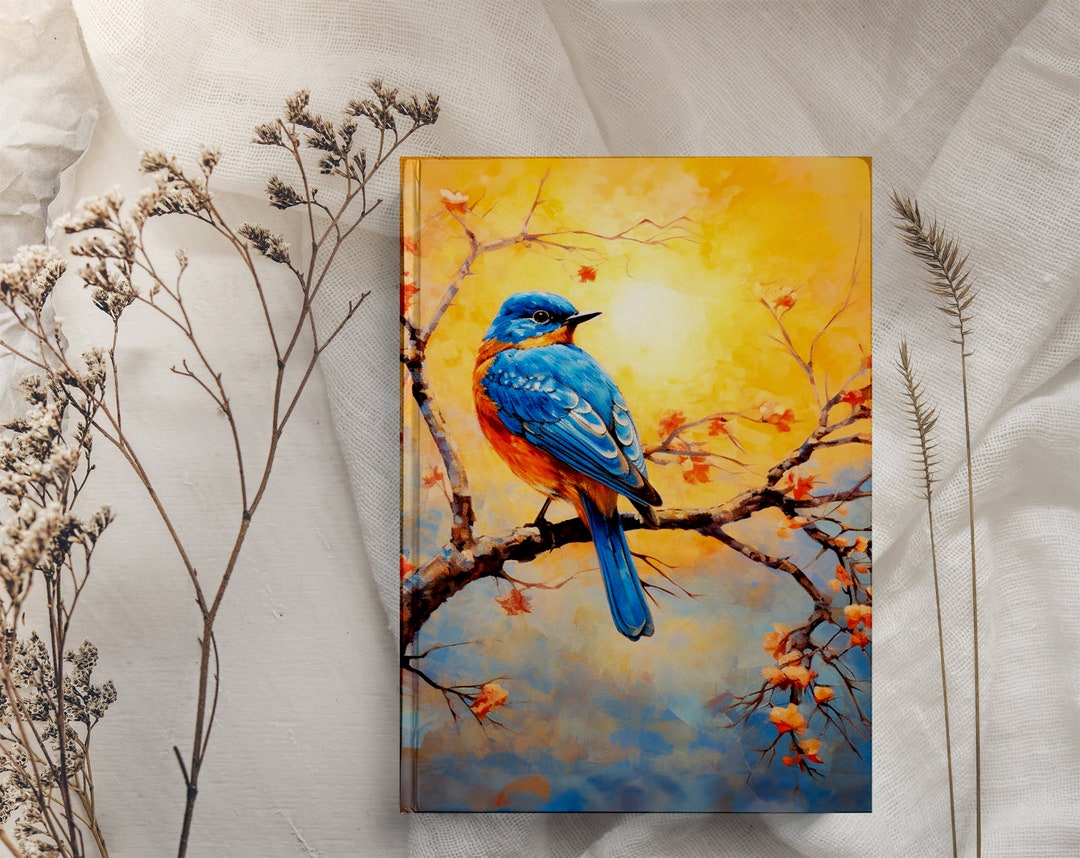 Personalized Blue Bird Journal, Custom Bird Journal, Gift for Bird ...