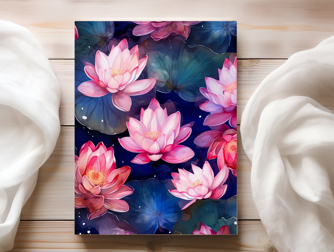 Personalized Lotus Journal, Custom Journal, Yoga Gifts, Yoga Gifts for ...