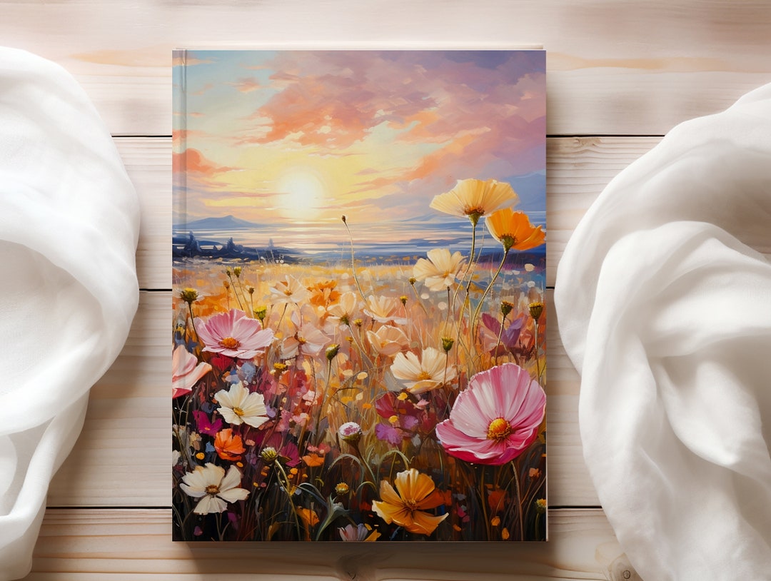 Personalized Floral Journal, Custom Sunset Journal, Gift for Nature ...