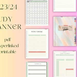 Student Academic Planner, Digital Planner, Student Notebook ...