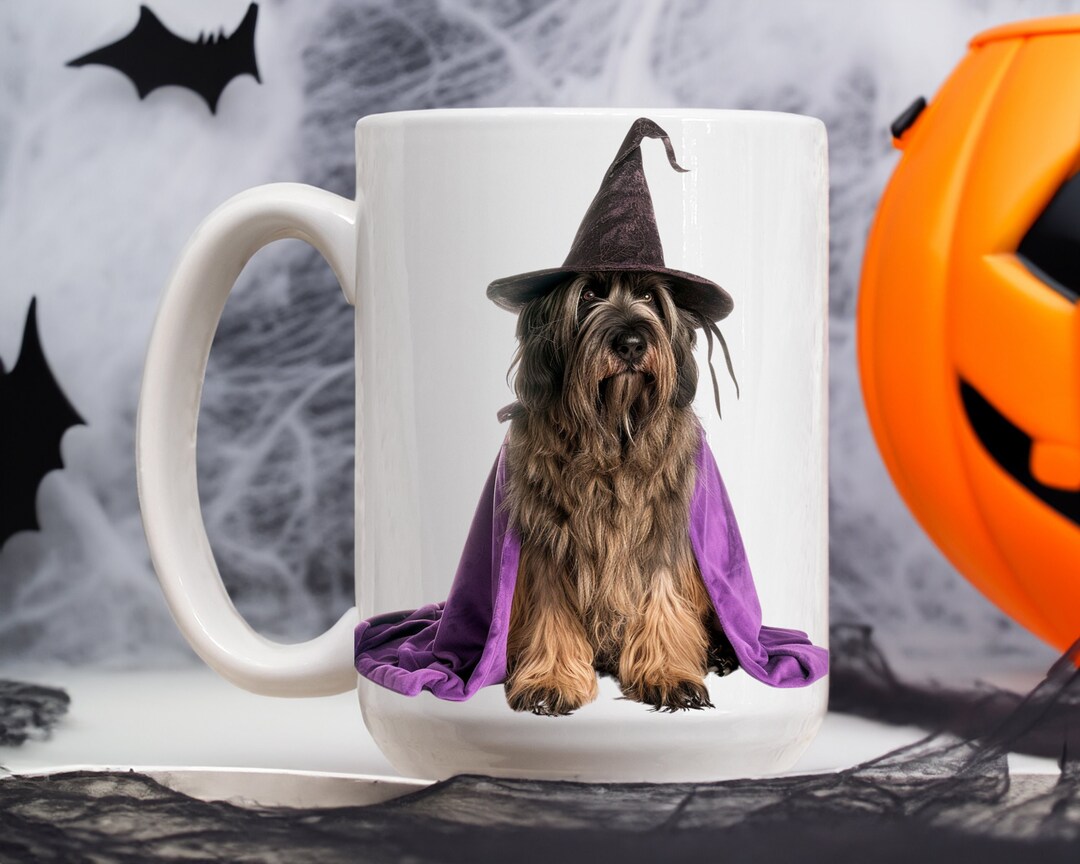 Briard Witch Mug Spooky Present for Halloween Fun - Etsy