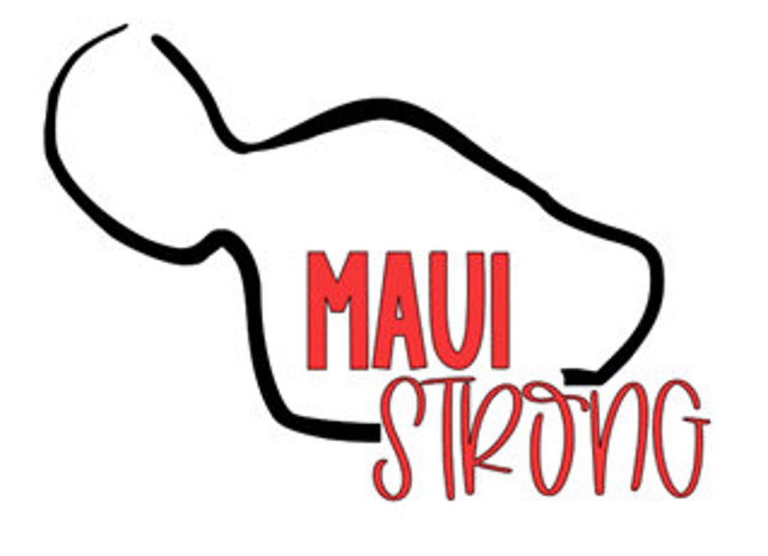 Maui Strong PNG Black & Red - Etsy