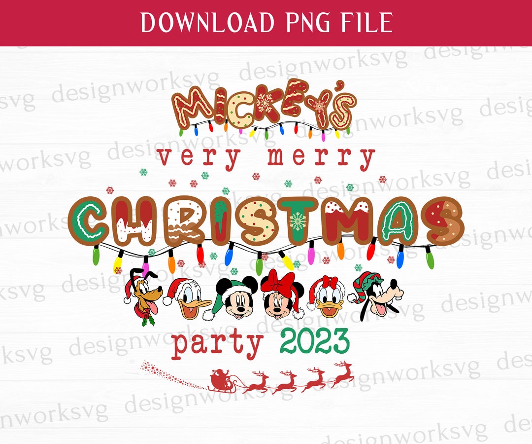 Mouse Very Merry Christmas Png Mouse and Friends Png - Etsy