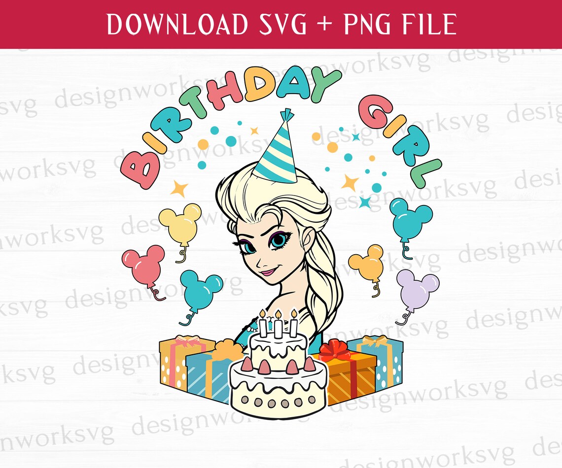 Frozen Birthday Girl Svg, Vacay Mode Svg, Gift Svg, Princess Svg ...