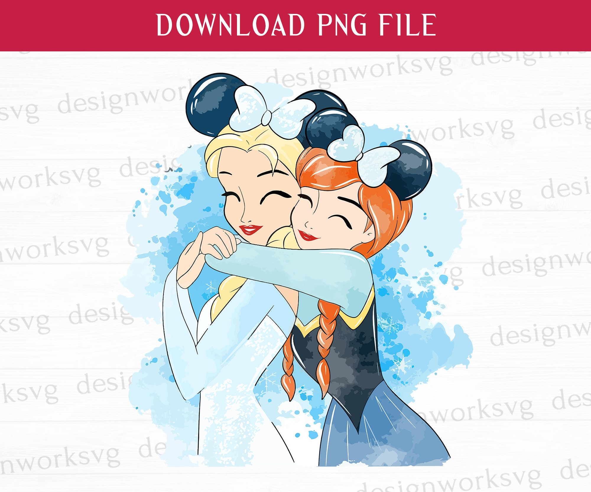 Best Friends Princess Png, Queen of Ice Png, Vacay Mode Png, Family ...