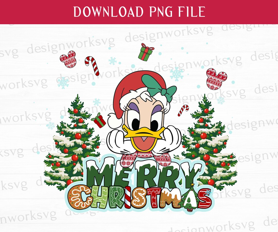 Merry Christmas Png, Miss Duck Png, Christmas Png, Family Vacation Png ...