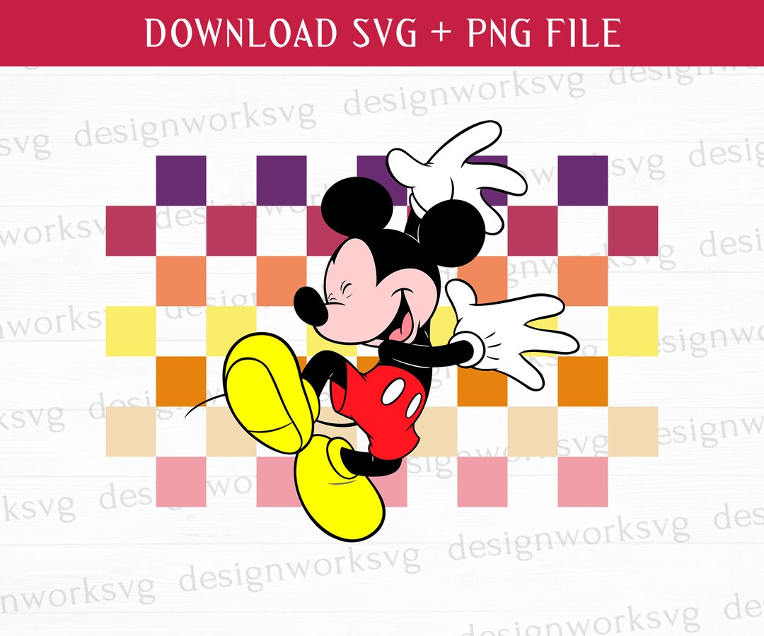 Checkered Mouse Svg, Mouse Svg, Retro Mouse Svg, Png, Printable Files ...