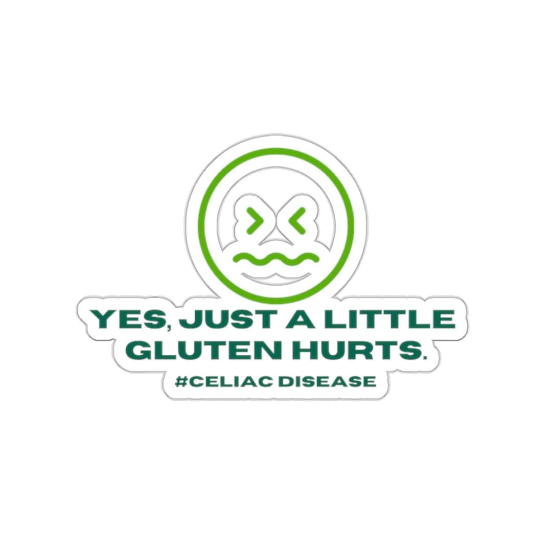 Celiac Disease Awareness Sticker, Kiss-cut Stickers for Laptop, Water ...