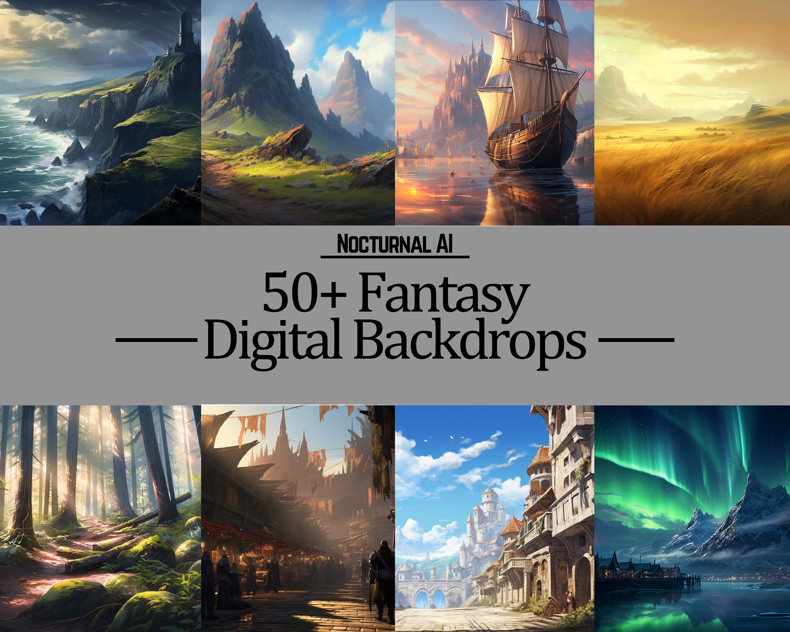 Fantasy Backdrops Vol.1 - Etsy
