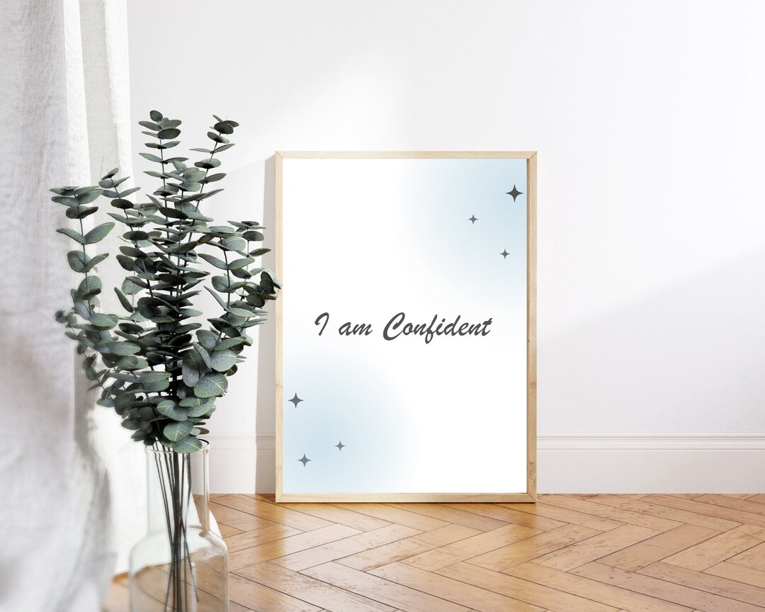 Positive Blue Aura Poster for Home or Office Decor Daily - Etsy
