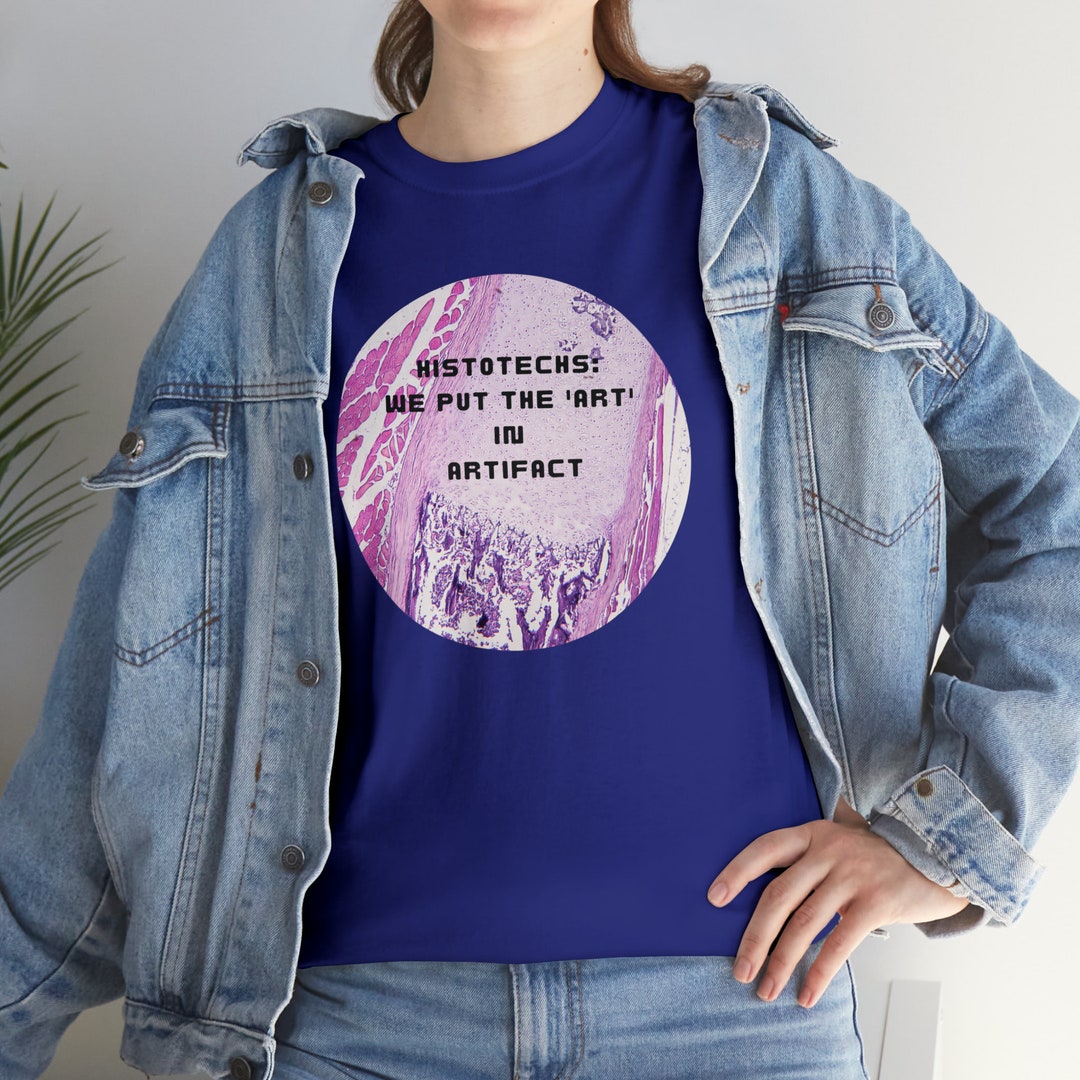 Histotech Shirt Histology Artifact Gift Unisex Heavy Cotton Tee Lab ...