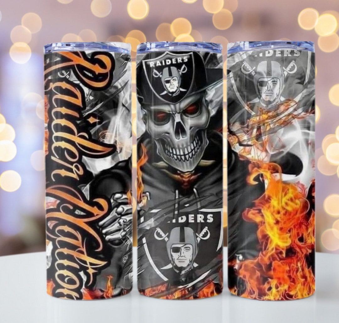 Raiders 20 Ounce Tumbler Stainless Steel - Etsy