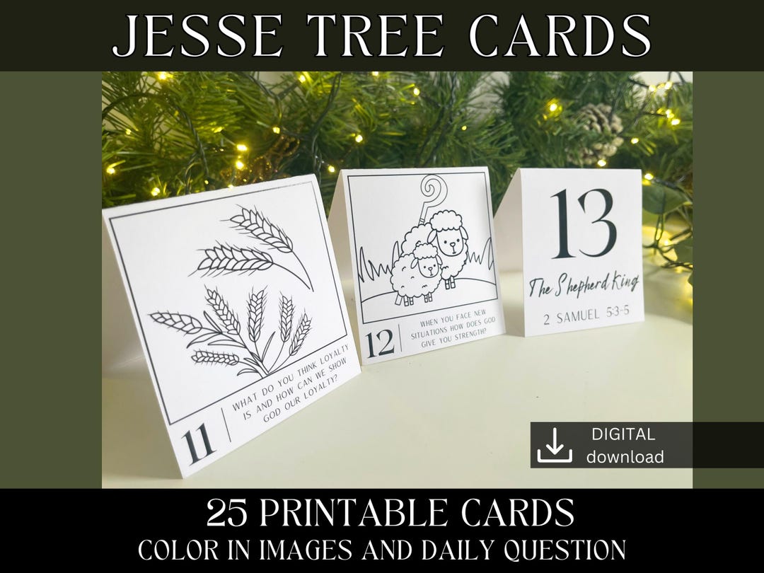 Advent Scripture Cards | Nativity Advent Calendar | Jesse Tree ...