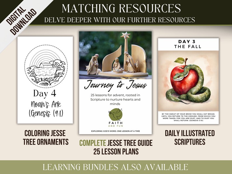 Jesse Tree Ornaments Printable, Printable Jesse Tree Activity Idea Kids ...