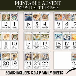 Scripture Advent Calendar | Printable Jesse Tree | Story of Jesus Cards ...