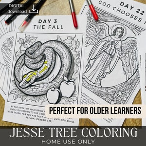 Jesse Tree Ornaments for Teens, Catholic Advent Activities, Homeschool ...