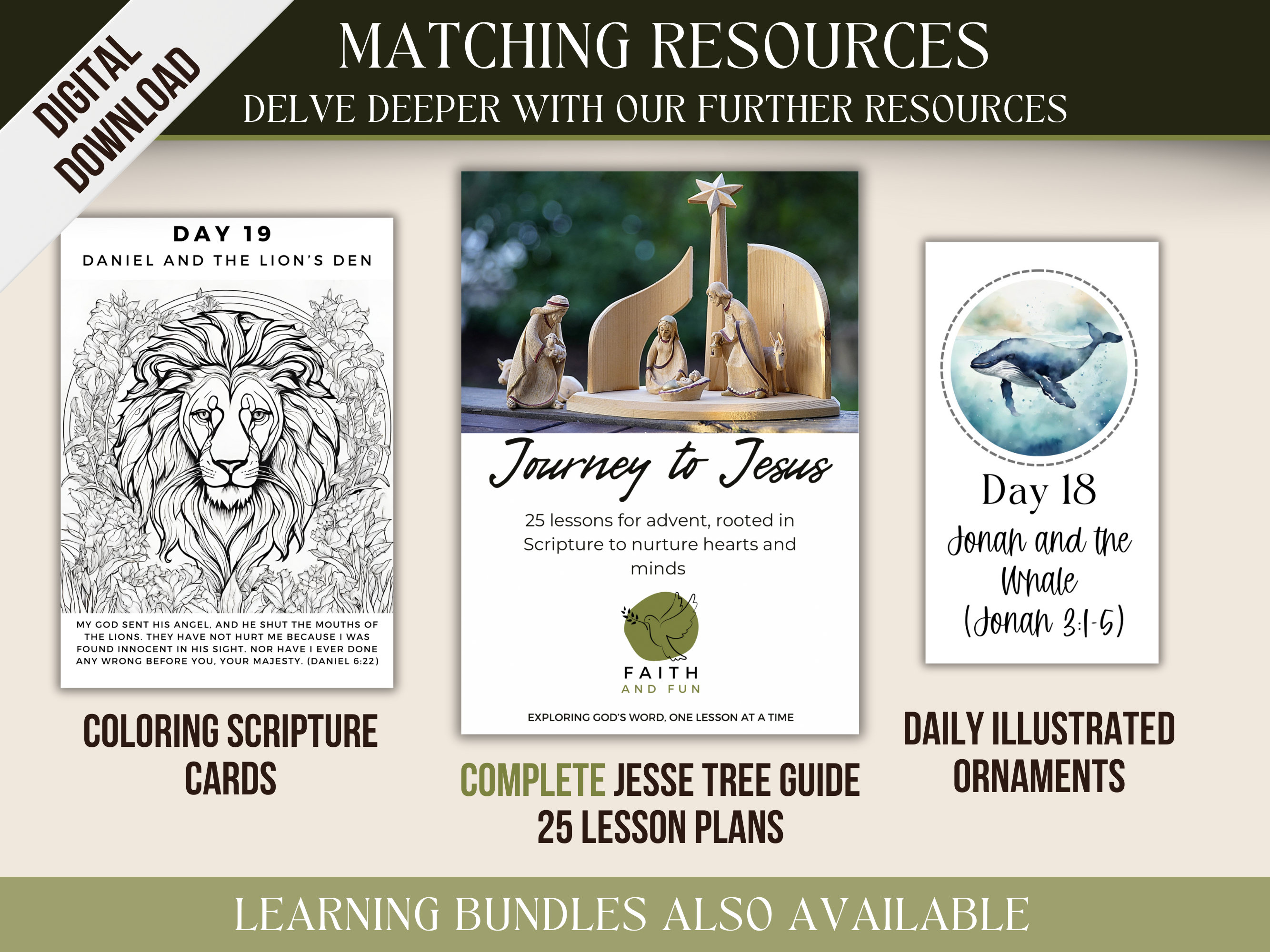 Jesse Tree Ornaments Printable, Printable Jesse Tree Activity Idea Kids ...