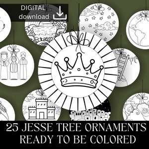Jesse Tree Ornaments Printable, Printable Jesse Tree Activity Idea Kids ...