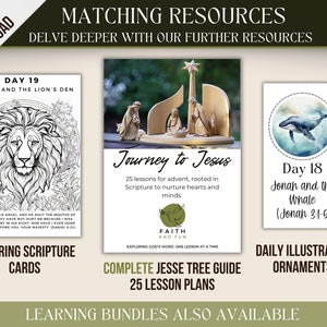 Advent Scripture Cards | Jesse Tree Ornaments | Kids Advent Calendar ...