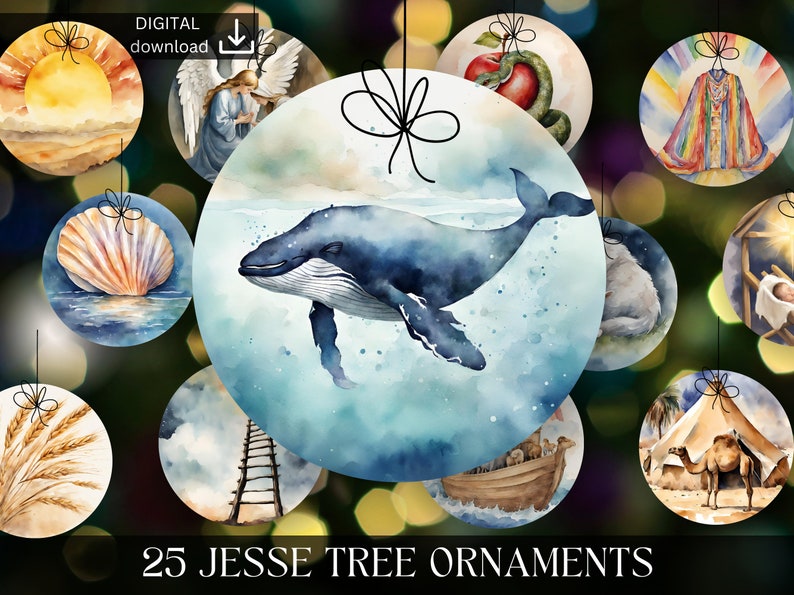 Jesse Tree Ornaments Printable, Printable Jesse Tree Activity Idea Kids ...
