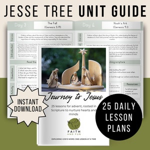 Jesse Tree Ornaments | Homeschool Christmas Unit | Jesse Tree Lessons ...