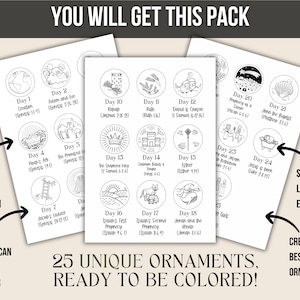 Jesse Tree Ornaments Printable, Printable Jesse Tree Activity, Catholic ...