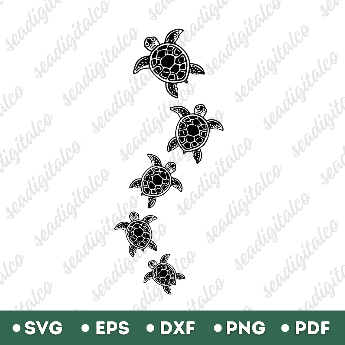 Sea Turtle Svg, Sea Turtle Svg Files for Cricut, Sea Turtles Clipart ...