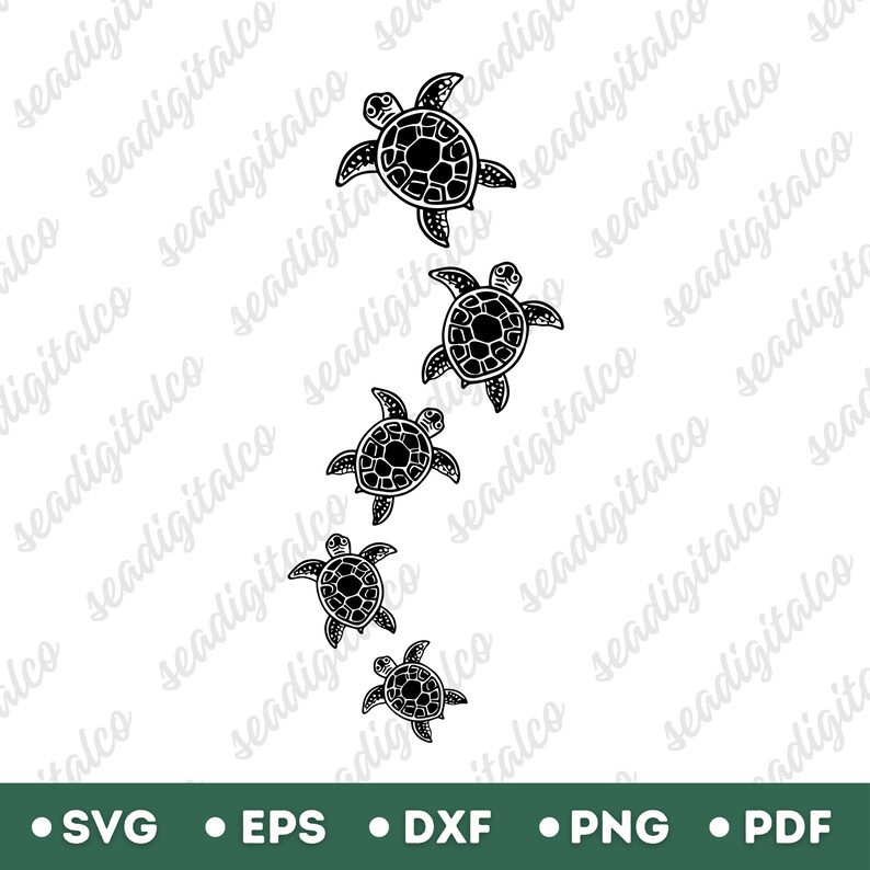 Sea Turtle Svg, Sea Turtle Svg Files for Cricut, Sea Turtles Clipart ...