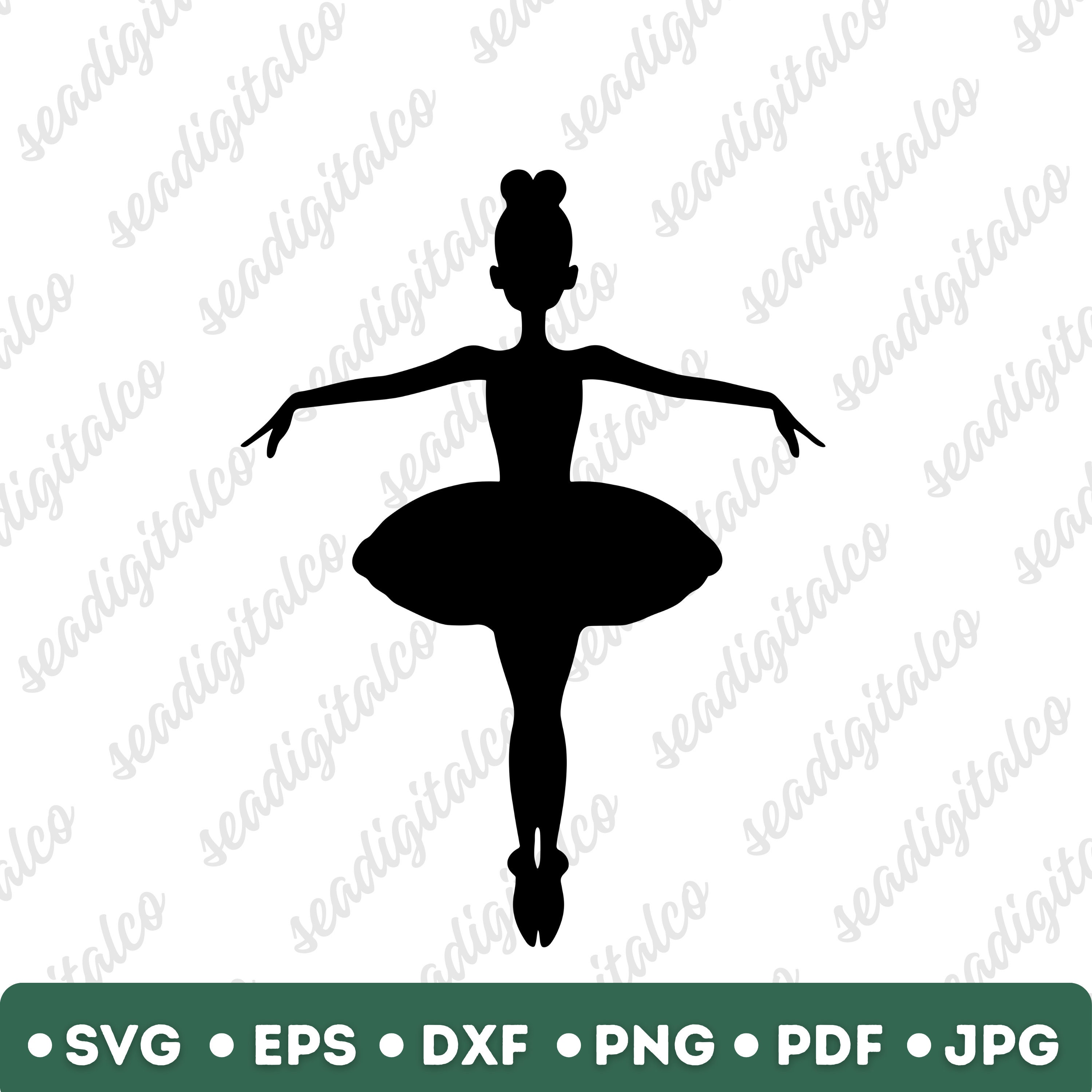 Ballerina Svg, Ballerina Silhouette Svg, Ballerina Vector Silhouette ...